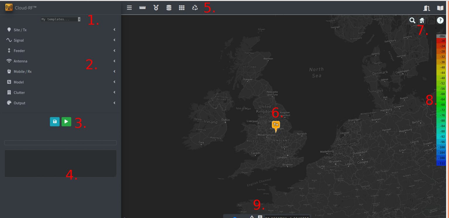 3D interface user guide - CloudRF