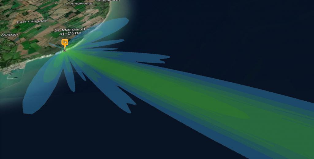 Modelling microwave links over the horizon - CloudRF