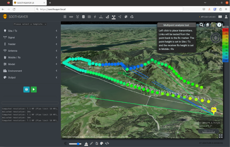 3D interface - CloudRF